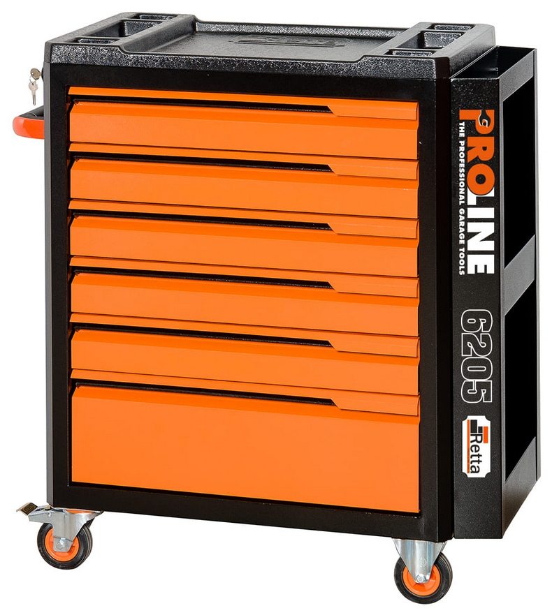 PROLINE 245 Piece Tool Trolley with 6 Drawers